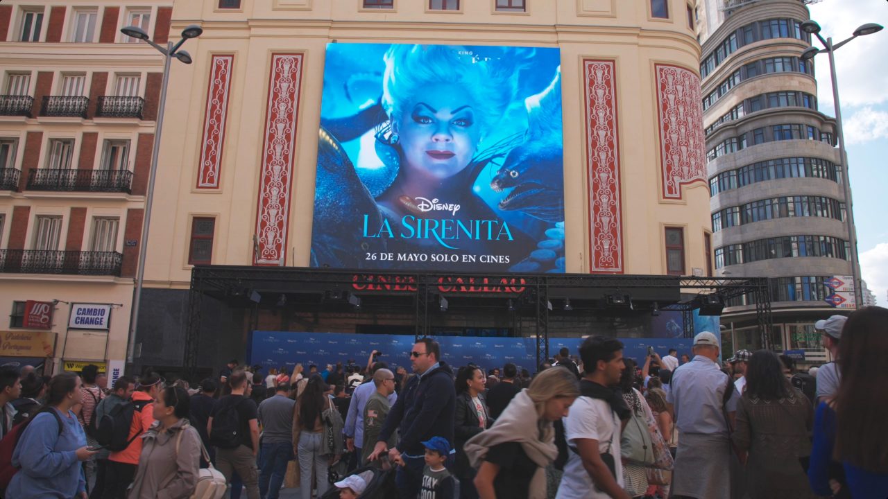CINES CALLAO, SCENE OF THE SPANISH PREMIERE OF 'THE LITTLE MERMAID ...
